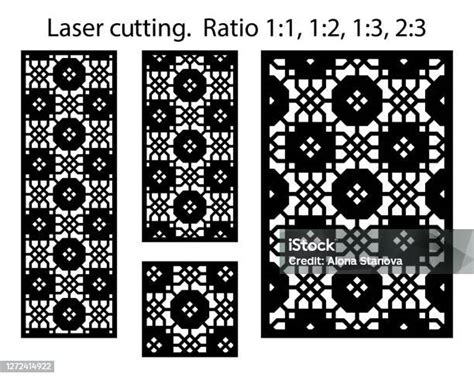 그늘 화면 개인 정보 보호 울타리 템플릿 레이저 컷 벡터 패널 화면 울타리 칸막이 Cnc 장식 패턴 잘리 디자인 인테리어 요소