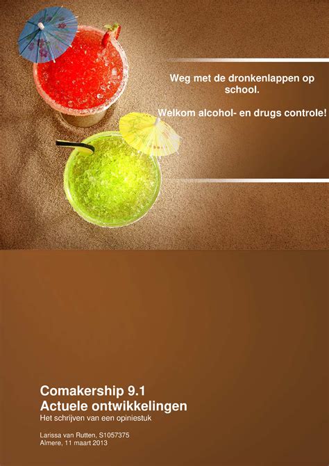 Werkstukessay Schrijven Van Een Opiniestuk Cijfer 75