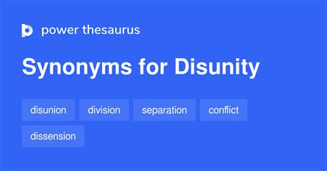 Disunity Synonyms 695 Similar Words And Phrases