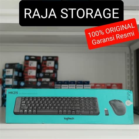 Jual Logitech Mk215 Wireless Combo Keyboard Mouse Black Shopee