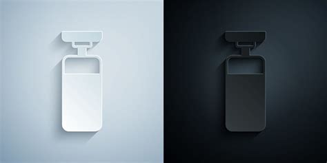 회색과 검은색 배경에 격리 된 종이 컷 펀칭 가방 아이콘 종이 아트 스타일 벡터 3차원 형태에 대한 스톡 벡터 아트 및 기타 이미지 3차원 형태 가죽 건강한 생활방식