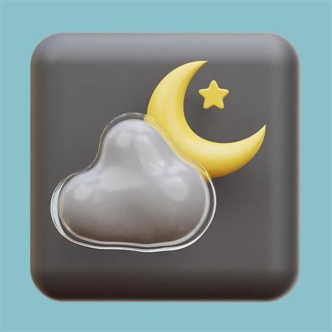 Premium Psd Cloudy Night