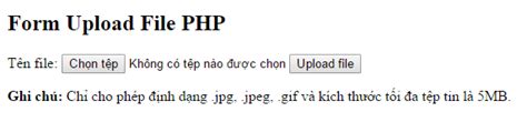 Upload File Trong Php Hướng Dẫn Tạo Form Upload File Trong Php