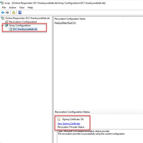 Howto Installation And Configuration Ocsp On Windows Server 2022 Online Responder Frankys Web