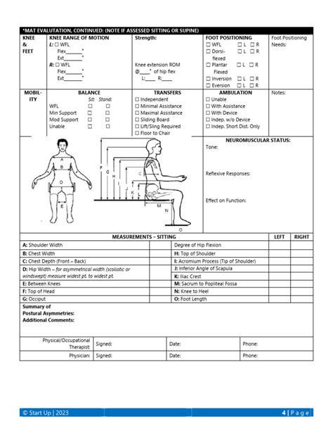 Start Up Seating And Mobility Evaluation Pdf Anatomical Terms Of Motion Limbs Anatomy