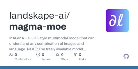 github landskape ai magma moe magma a gpt style multimodal model