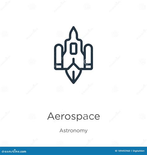 Linear Aerospace Icon From Astronomy Outline Collection Thin Line