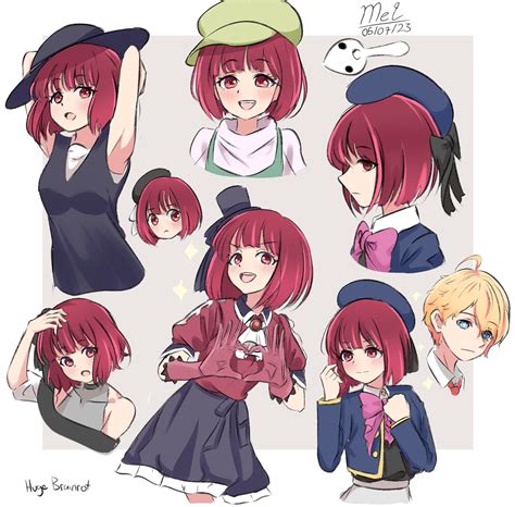 Arima Kana And Hoshino Aquamarine Oshi No Ko Drawn By Melarts Danbooru