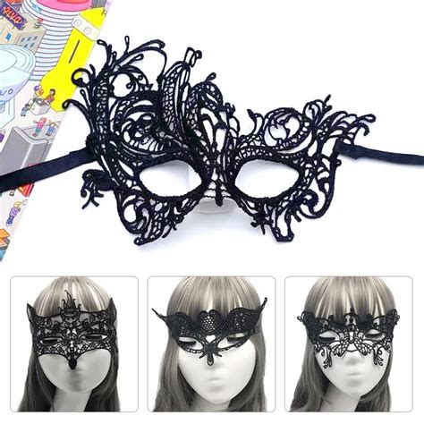 Women Hollow Lace Masquerade Face Mask Sexy Cosplay Prom Party Props