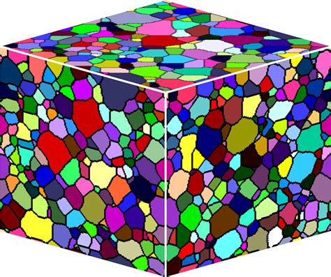 the initial microstructure generated by proposed 3d ca method