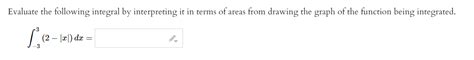 Solved Evaluate The Following Integral By Interpreting It In Chegg Com