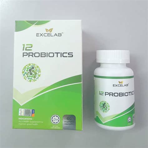 [new Packaging]excelab 12 Probiotics 60 Vegetable Capsules Shopee Malaysia