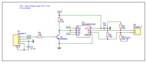 ttl to rs485 copy resources easyeda