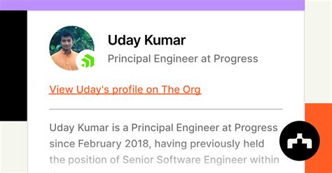 Uday Kumar Principal Engineer At Progress The Org
