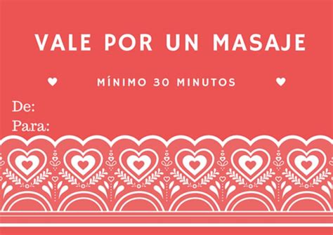 Idea Para San Valent N Vale Por Un Masaje Vale Por Un Masaje Spa