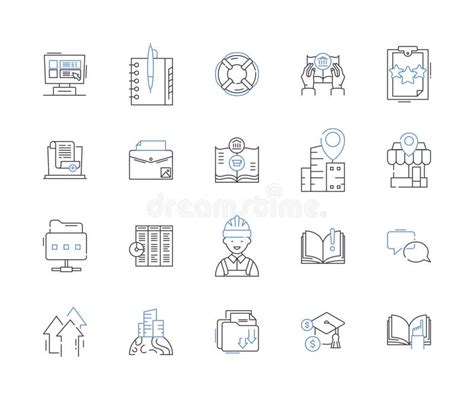 Online Learning Outline Icons Collection E Learning Virtual
