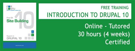 Free Training Introduction To Drupal 10 Online Forcontu Drupal Training And Consulting