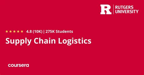 Supply Chain Logistics Coursera
