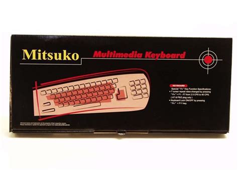 Mitsuko Km 9801 Black Black Wired Keyboard