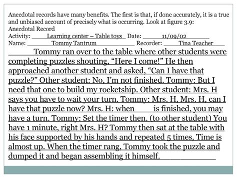 Running Record Examples Preschool At Edna Weiss Blog