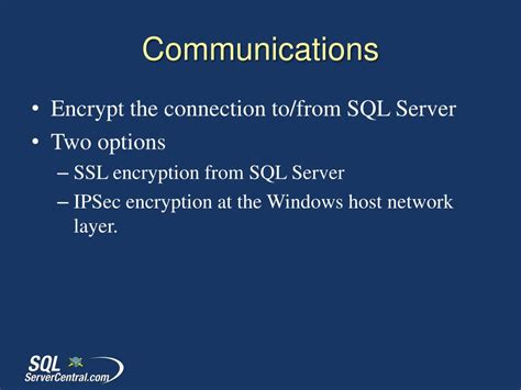 Ppt Comprehensive Guide To Encryption In Sql Server Primer Techniques And Best Practices