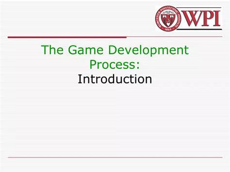 PPT The Game Development Process Introduction PowerPoint Presentation ID 5331507