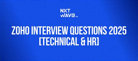 Zoho Interview Questions 2025 Technical And Hr