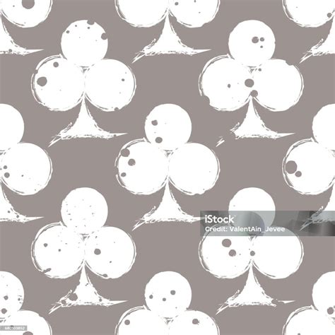 벡터 원활한 그런 패턴입니다 잉크 오 점 붓과 카드 게임의 부호의 지저분한 그래픽 일러스트 끝 없는 배경 게임 및 도박 원활한 벡터 패턴의 시리즈입니다 0명에 대한 스톡