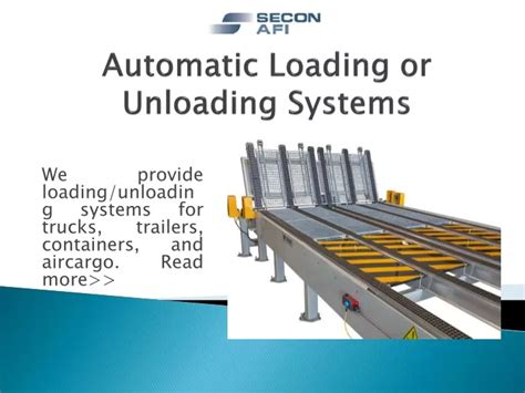 Ppt Automatic Loading Or Unloading Systems Powerpoint Presentation
