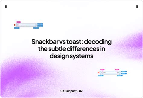 Snackbar Vs Toast Decoding The Subtle Differences In Design Systems Bootcamp