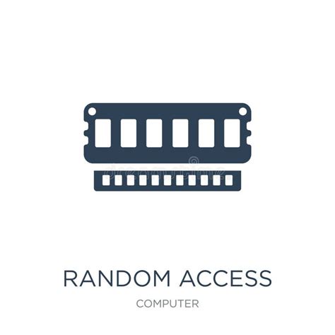 Random Access Memory Chip Icon In Trendy Design Style Random Access