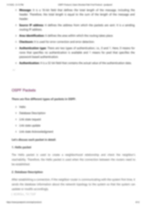 Solution Ospf Protocol Open Shortest Path First Protocol Javatpoint