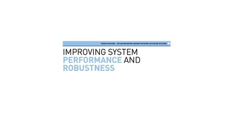 Nobleo Article On Actuator Matrix Design For Over Actuated Systems Nobleo