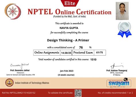 Navya Gupta On Linkedin Nptel Certification Academicachievement Continuouslearning 12