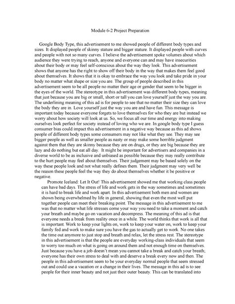 6 2 Project Assignment Module 6 2 Project Preparation Google Body Type This Advertisement