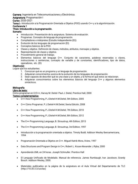 C1 P1 20 21 Introducción A La Poo Usando C Y A La