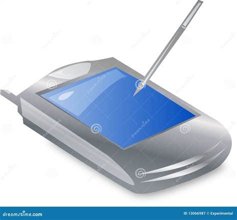 Pocket Computer Pda With Great Screen Stock Vector Illustration Of