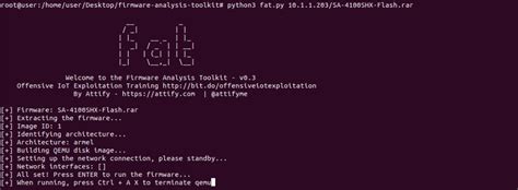 Doesnt Give An Network Ip · Issue 46 · Attifyfirmware Analysis
