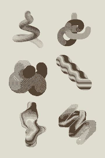 Premium Vector Vector Pixel Bitmaps 8bit Ornament Asset Download