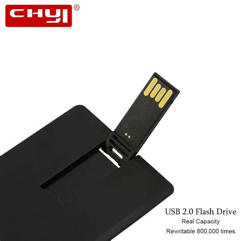 Aliexpress Com Buy CHYI Real Capacity Black Card USB Memory Stick 4GB 8GB Waterproof Thin