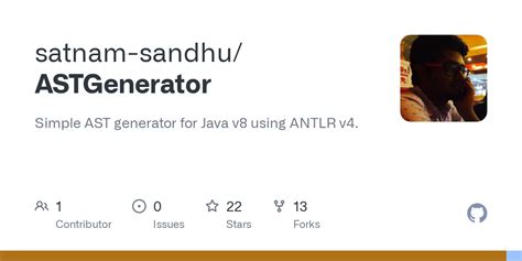 Github Satnam Sandhuastgenerator Simple Ast Generator For Java V8 Using Antlr V4