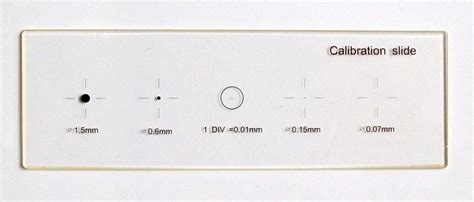0 01mm X Y Ruler And 4 Dot Microscope Calibration Slide Omax