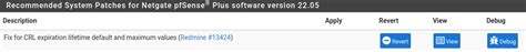 Systempatches Package And Recommended Patch Netgate Forum