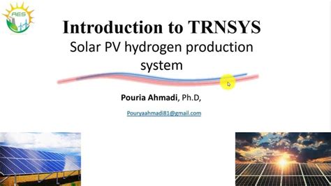 pouria ahmadi ph d on linkedin trnsys simulation of solar pv hydrogen