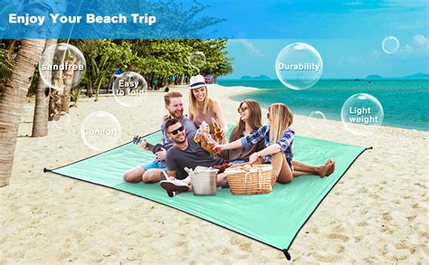 Skyreh Beach Blanket Waterproof Sandproof Large Beach Mat