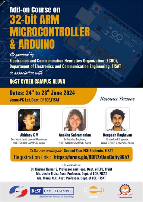 Add On Course On 32 Bit Arm Microcontroller And Arduino Fisat Federal