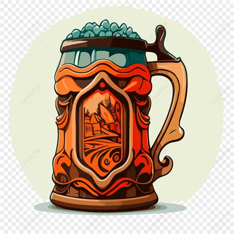 맥주 스타인 벡터클립 아트상표만화 Png 일러스트 무료 다운로드 Lovepik