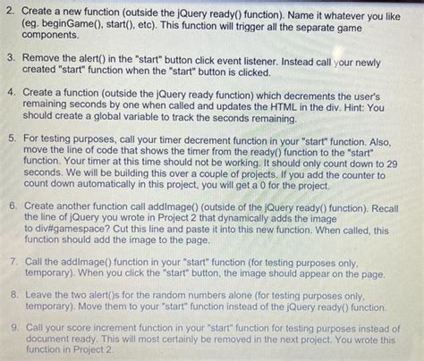 Solved Create A New Function Outside The JQuery Ready Chegg