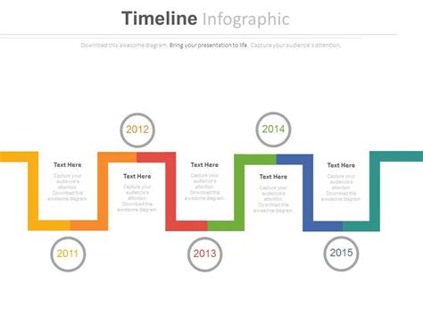 linear timeline with year based analysis powerpoint slides powerpoint