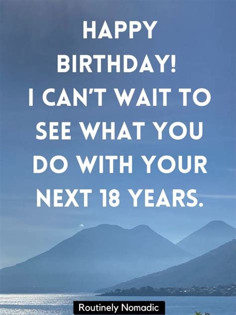 Perfect Happy 18th Birthday Wishes For 2023 Routinely Nomadic